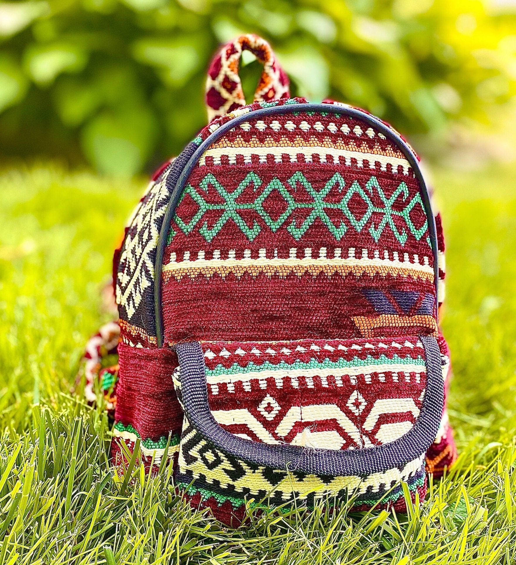 Turkish Handmade Kilim Mini Backpack Vintage Boho Design - Etsy