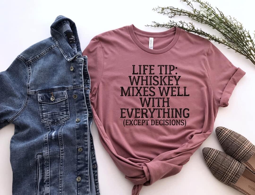 Whiskey Mixes Well - Etsy
