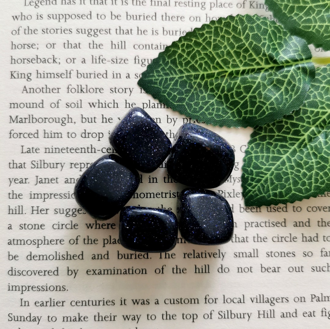 Blue Goldstone Tumble - Etsy