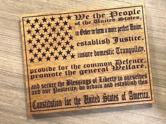We the People Preamble for the Constitution of the United | Etsy