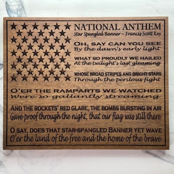 The National Anthem - Etsy