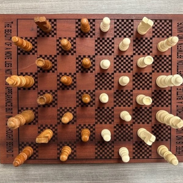 Laser Engraved Checker Board - Etsy