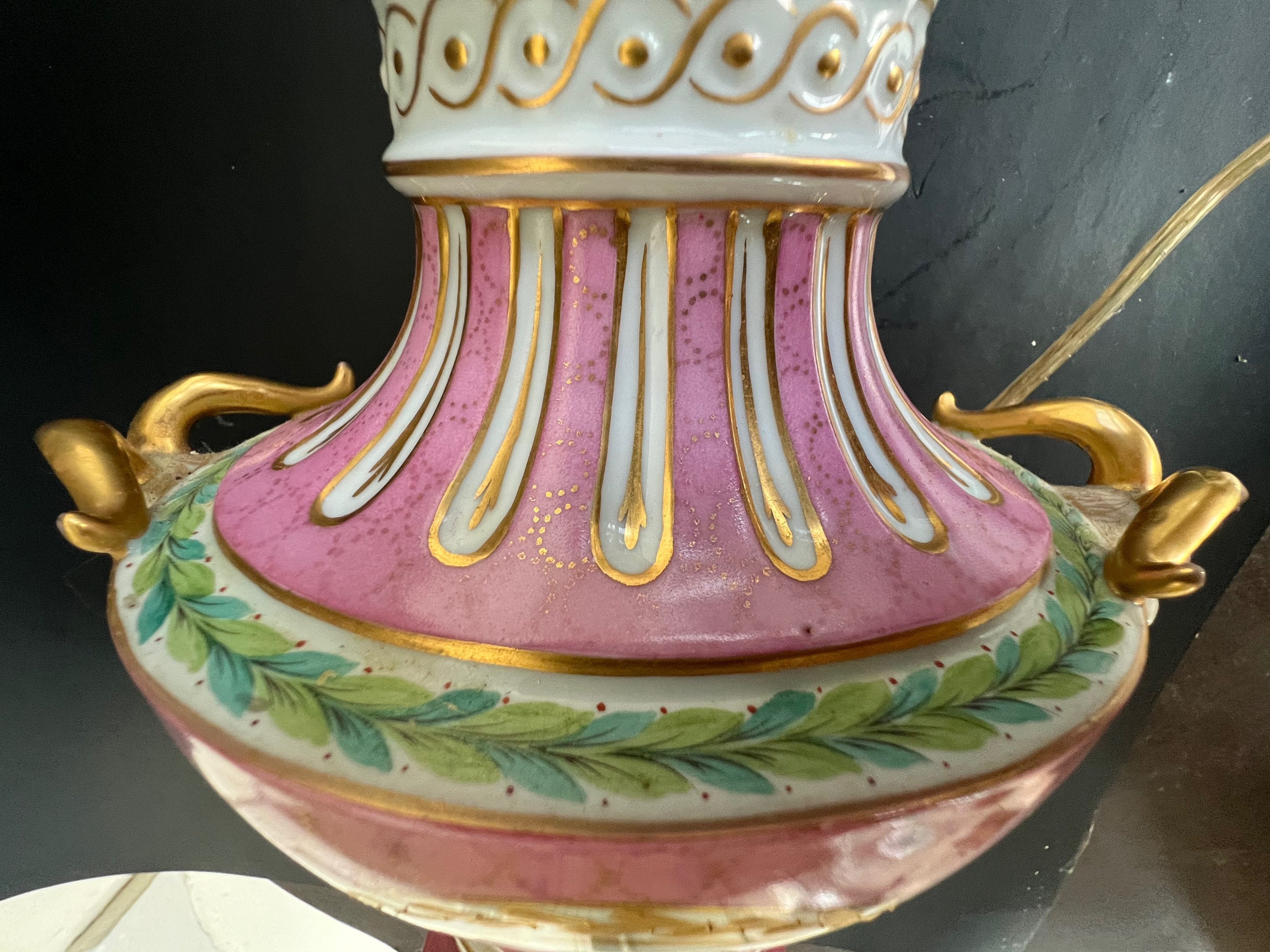 Antique German Dresden 19th C Rose Pompadour Pink Figural Ram - Etsy