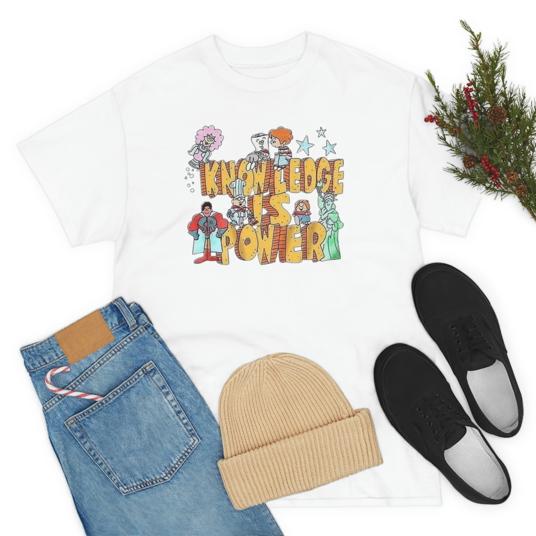 Knowledge is Power T-shirt | Teacher Tshirt | School House Rock T-shirt ...