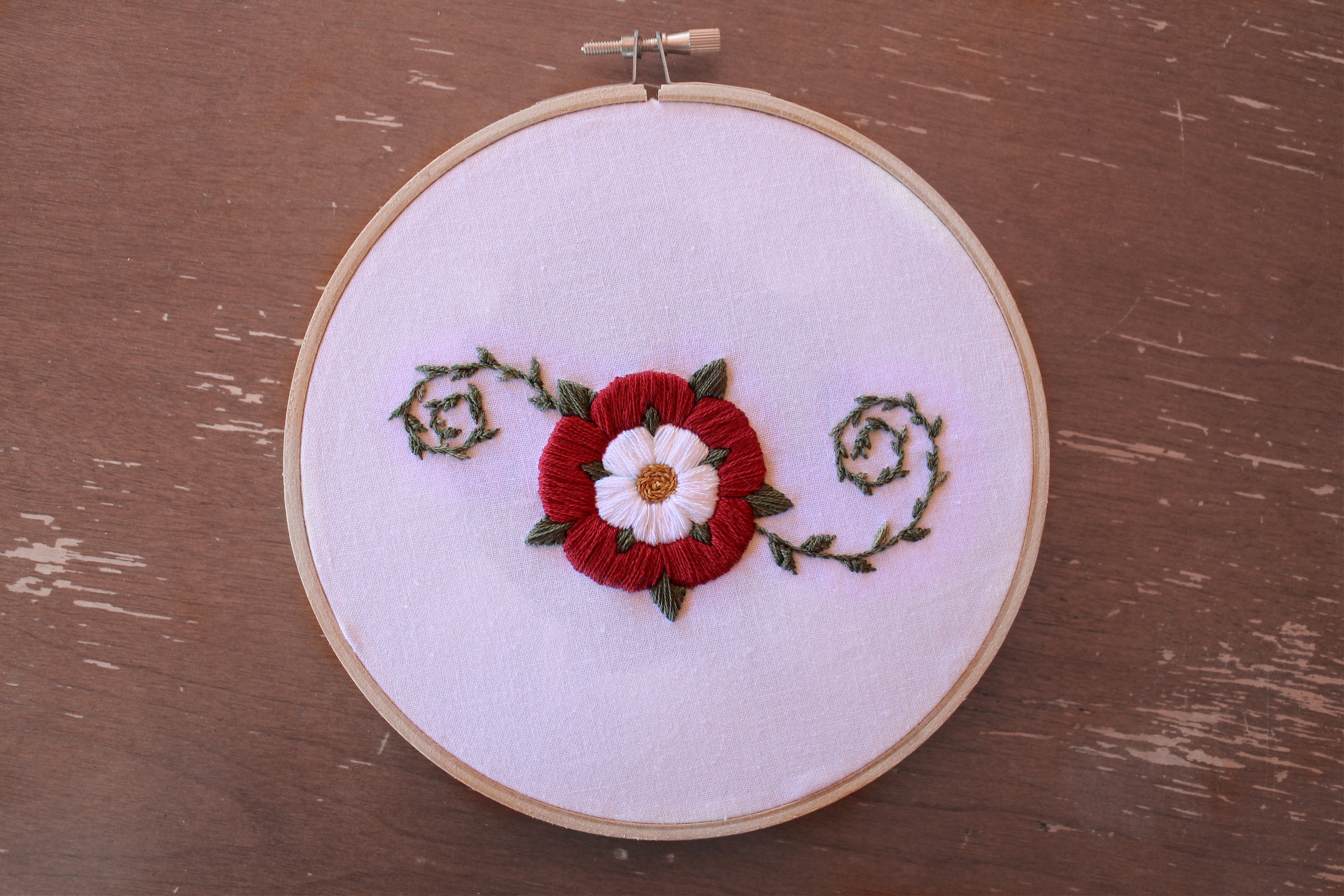 Tudor Rose Embroidery Pattern PDF ~ Digital Download ~ Floral Hand ...