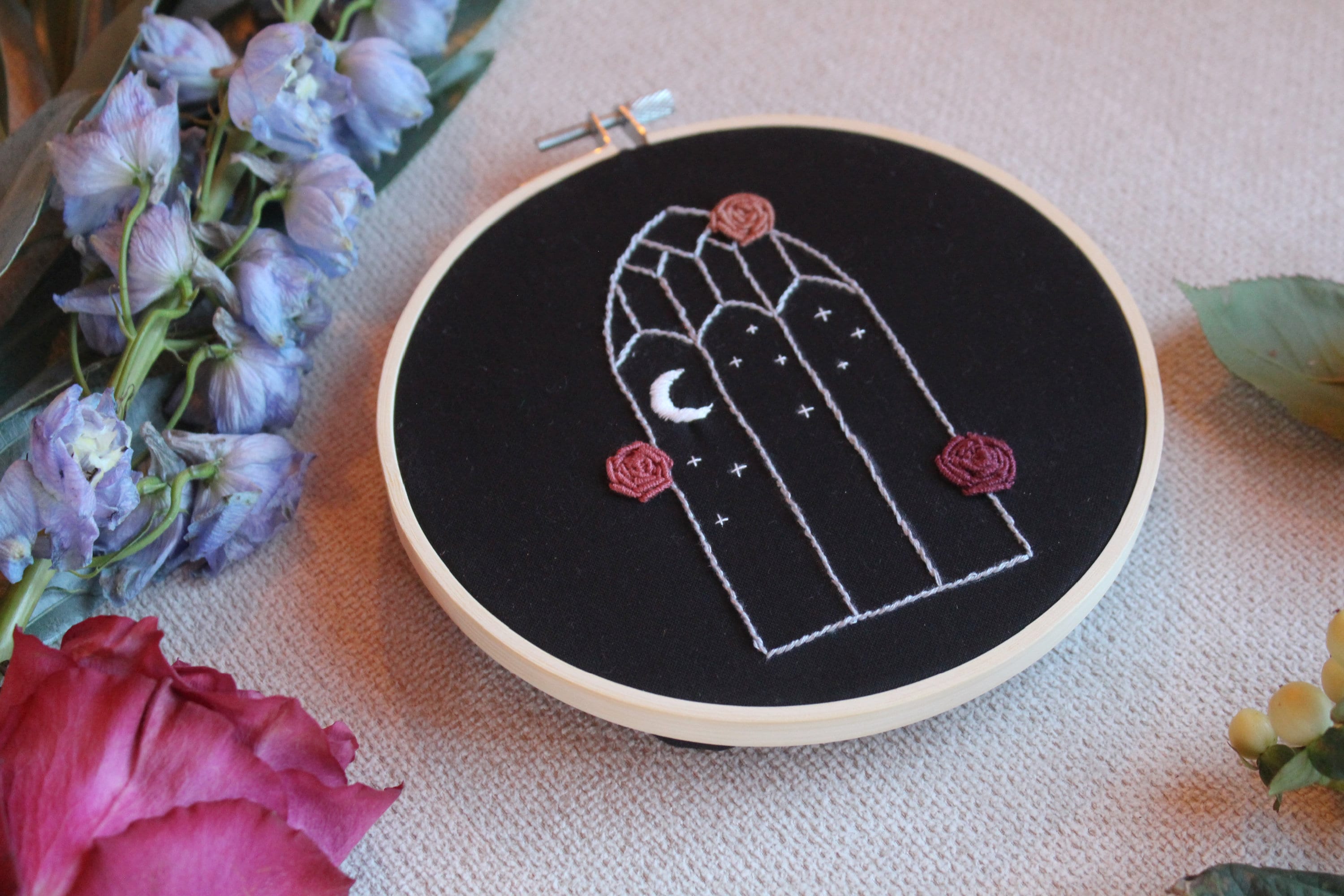 Gothic Window Embroidery Pattern ~ PDF Embroidery Pattern ~ Dark ...