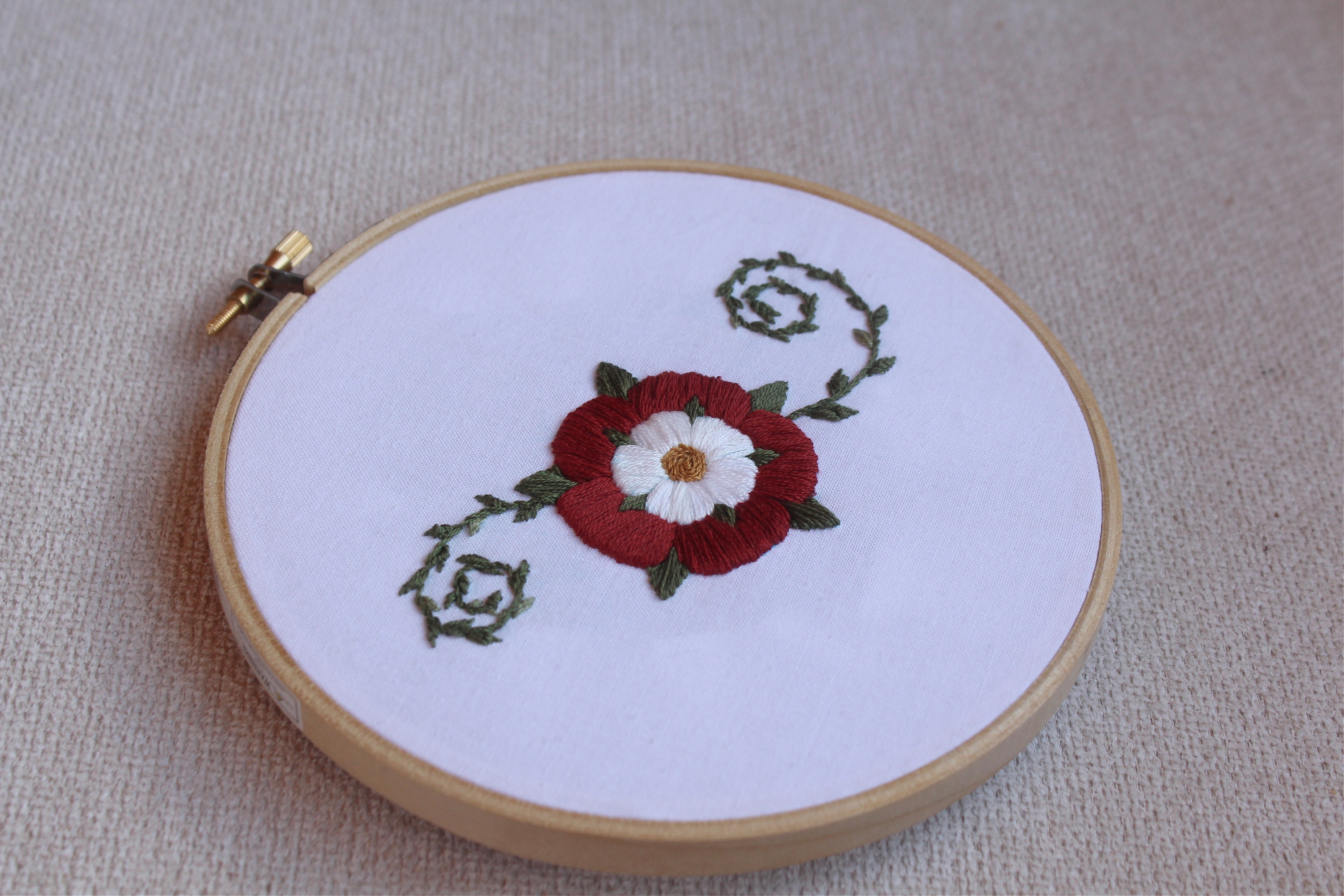 Tudor Rose Embroidery Pattern PDF ~ Digital Download ~ Floral Hand ...