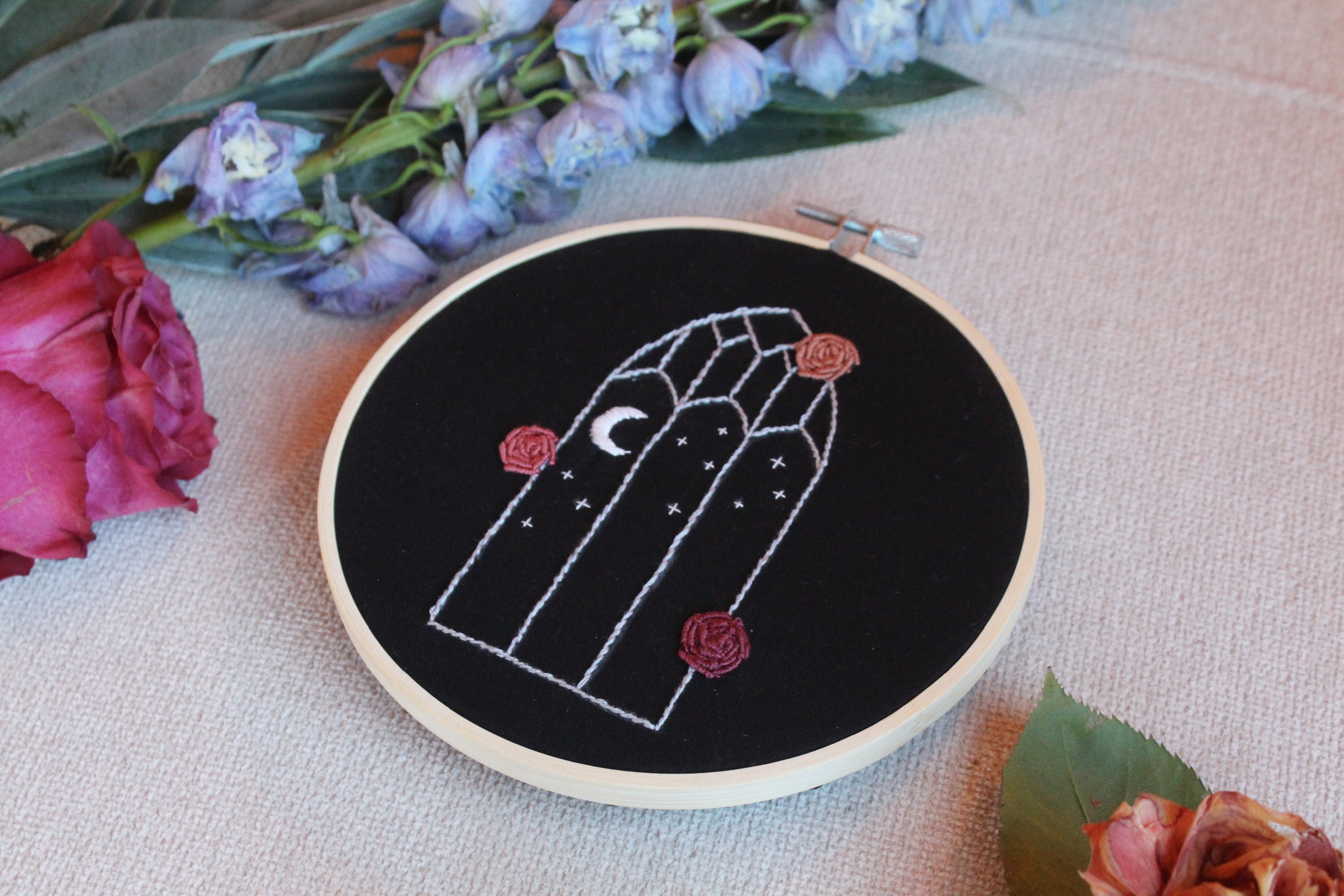 Gothic Window Embroidery Pattern ~ PDF Embroidery Pattern ~ Dark ...