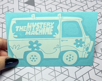 The Mystery Machine Car Decal, Scooby Doo Decal, Mystery Machine ...