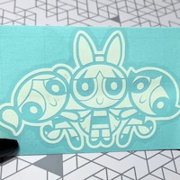 Powerpuff Thugs Car Decal | Cartoon Meme Laptop Sticker | Imposter ...