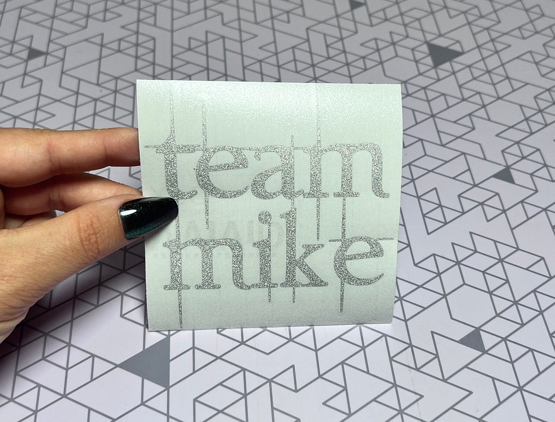 Team Mike Twilight Glitter Vinyl Decal - Etsy