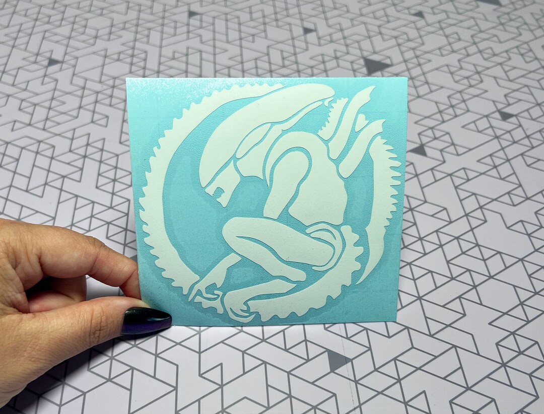 Alien Vinyl Decal - Etsy