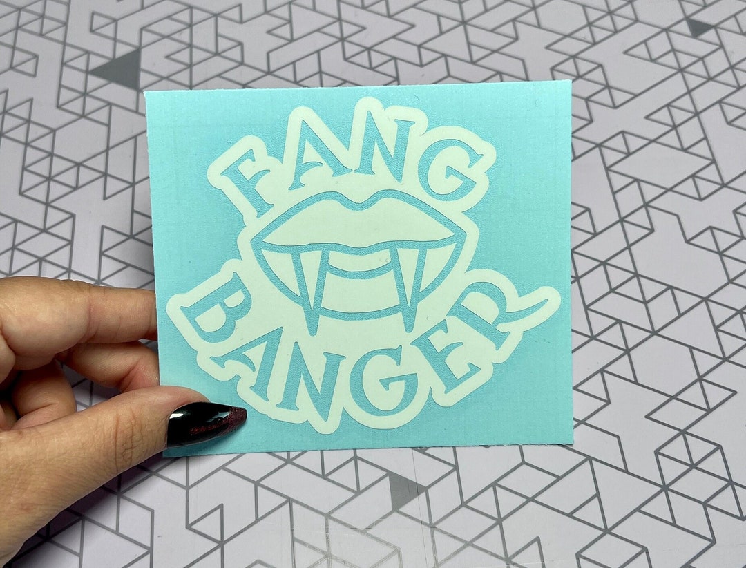 Fang Banger Vinyl Decal - Etsy