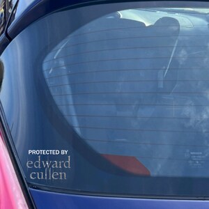Protected by Edward Cullen Vinyl Decal - Etsy