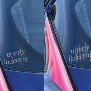 Utterly Indecent - Twilight Glitter Vinyl Decal - Etsy