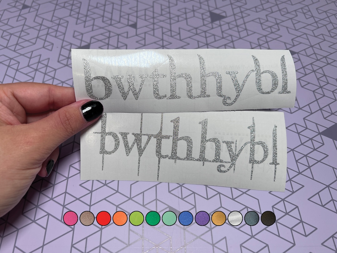 BWTHHYBL Twilight Glitter Vinyl Decal - Etsy