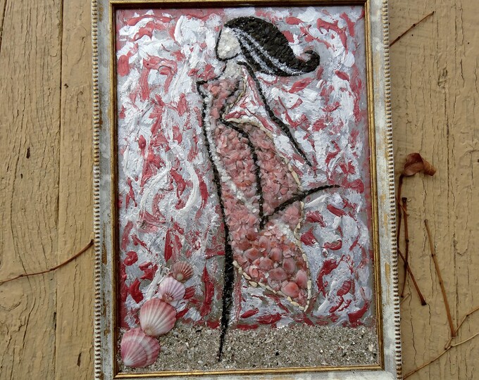 Painting of Shells and Sand "sakura Branch" - Etsy Canada