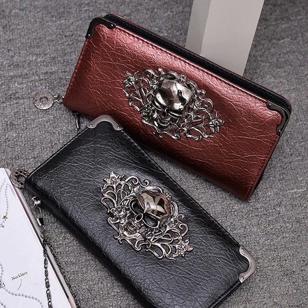 Skull Wallet - Etsy
