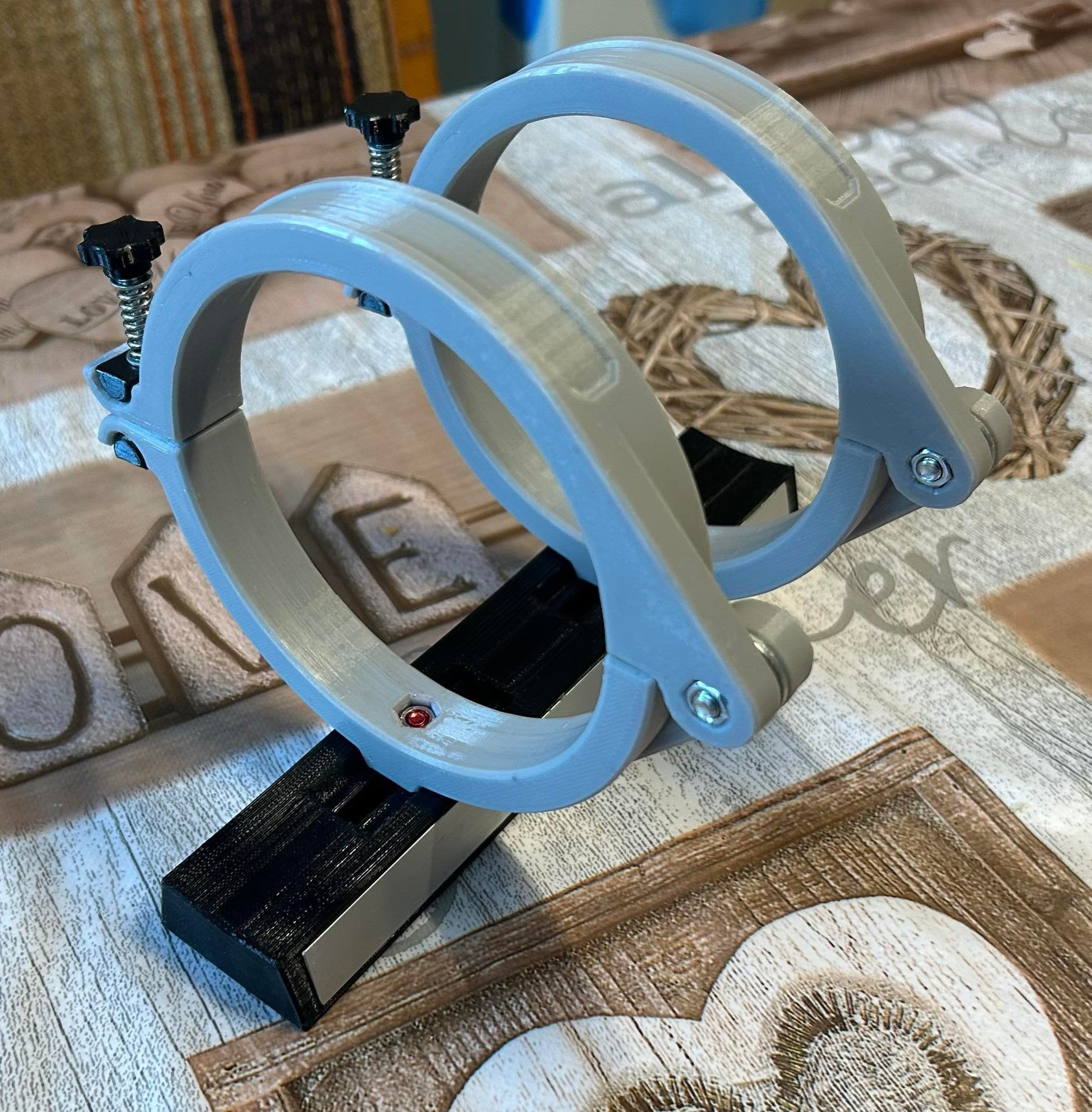 3D Print Files - Modifiable Telescope Tube Rings With Aluminium Rail ...