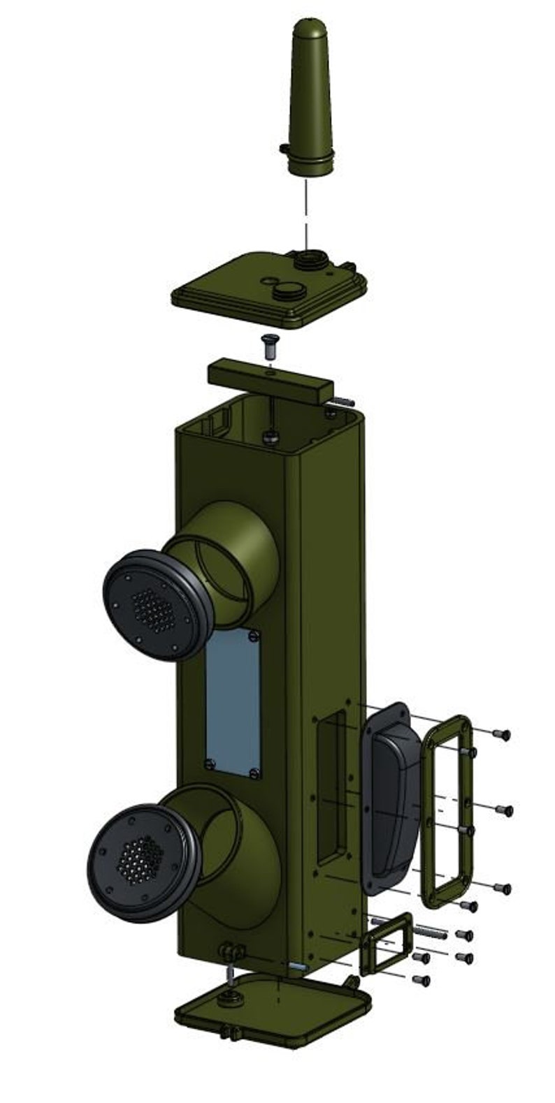 3D Print Files - 1/1 Scale World War II US Army SCR-536 Radio Replica ...