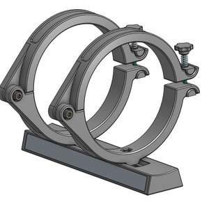 3D Print Files - Modifiable Telescope Tube Rings With Aluminium Rail ...