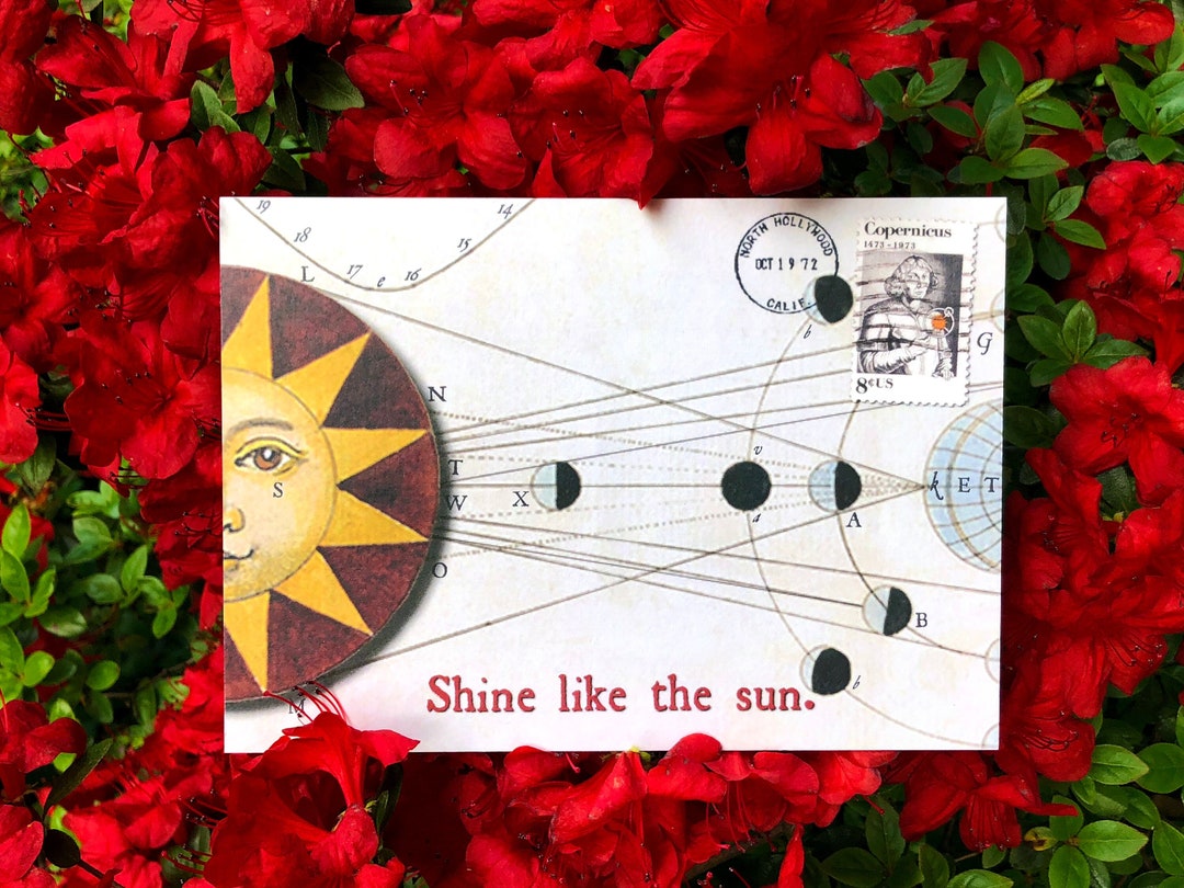 Keepsake Card Perfect for a Birthday or Summer Solstice. 5” X 7” Panel ...