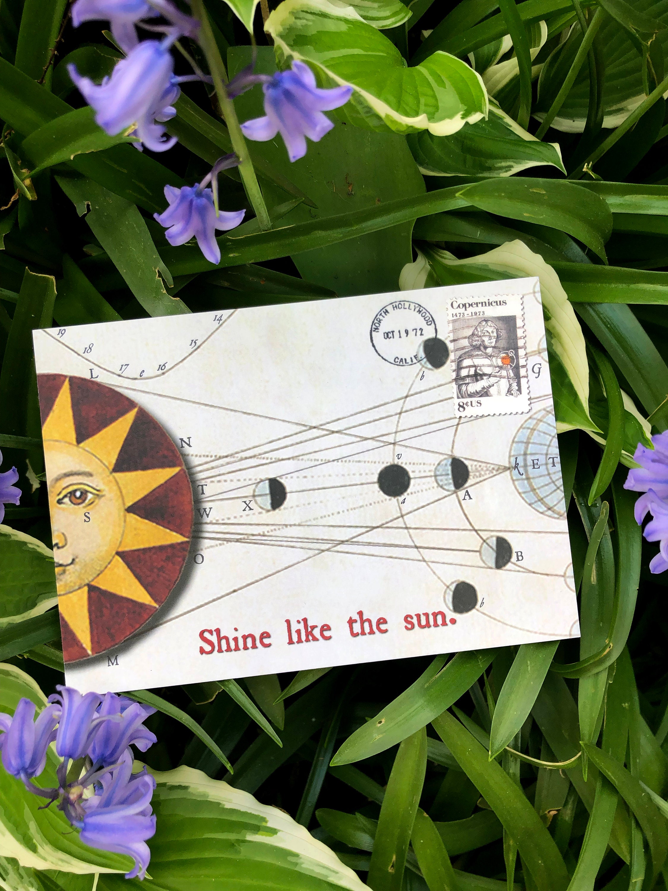 Keepsake Card Perfect for a Birthday or Summer Solstice. 5 X 7 Panel ...