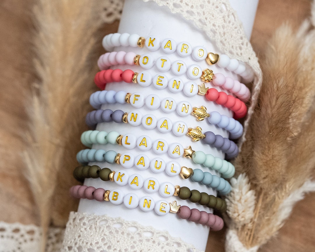 Armband personalisiert, personalisiertes Armband, Armband mit Namen ...