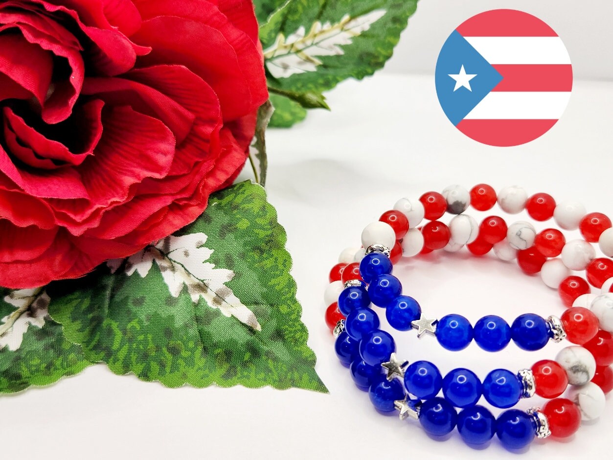 Puerto Rican Gemstone Bracelet That's Perfect to Wear at Carnival. Bead ...