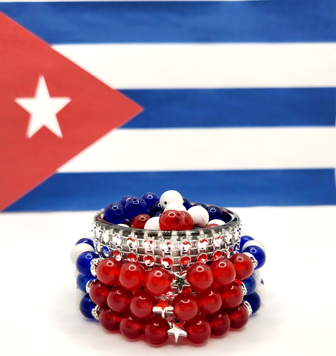 Cuba Gemstone Bracelet That's Perfect to Wear at Carnival. Bead Width ...