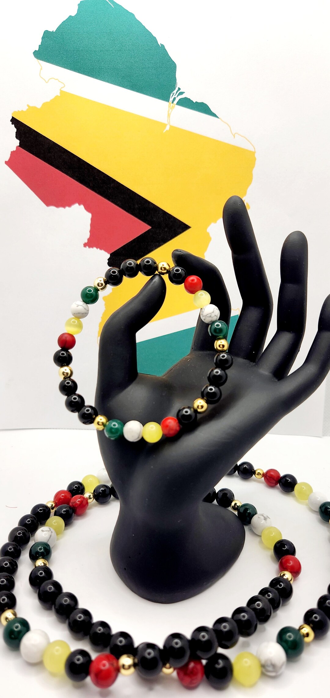 Guyanese Gemstone Necklace and Bracelet. Perfect to Wear at Carnival or ...