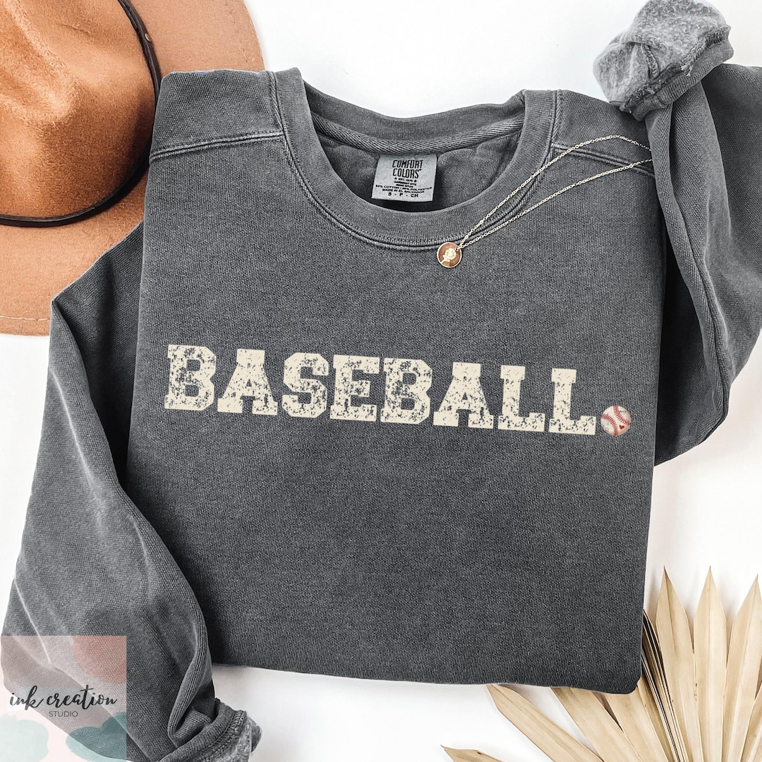 Baseball Season Comfort Colors Sweatshirt, Baseball Mom Sweatshirt ...