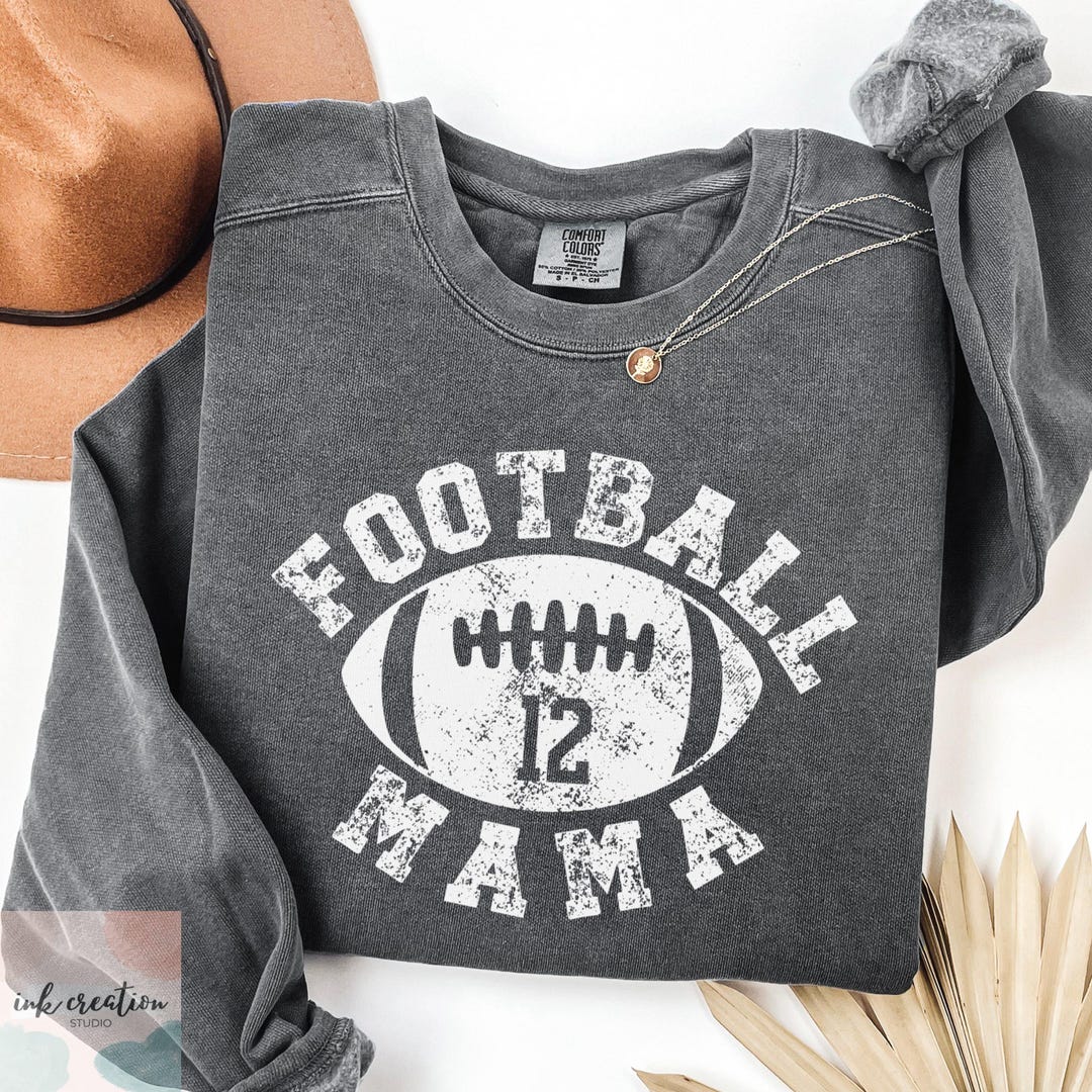Football Season Mama Sweatshirt, Personalized Football Mom Sweatshirt ...