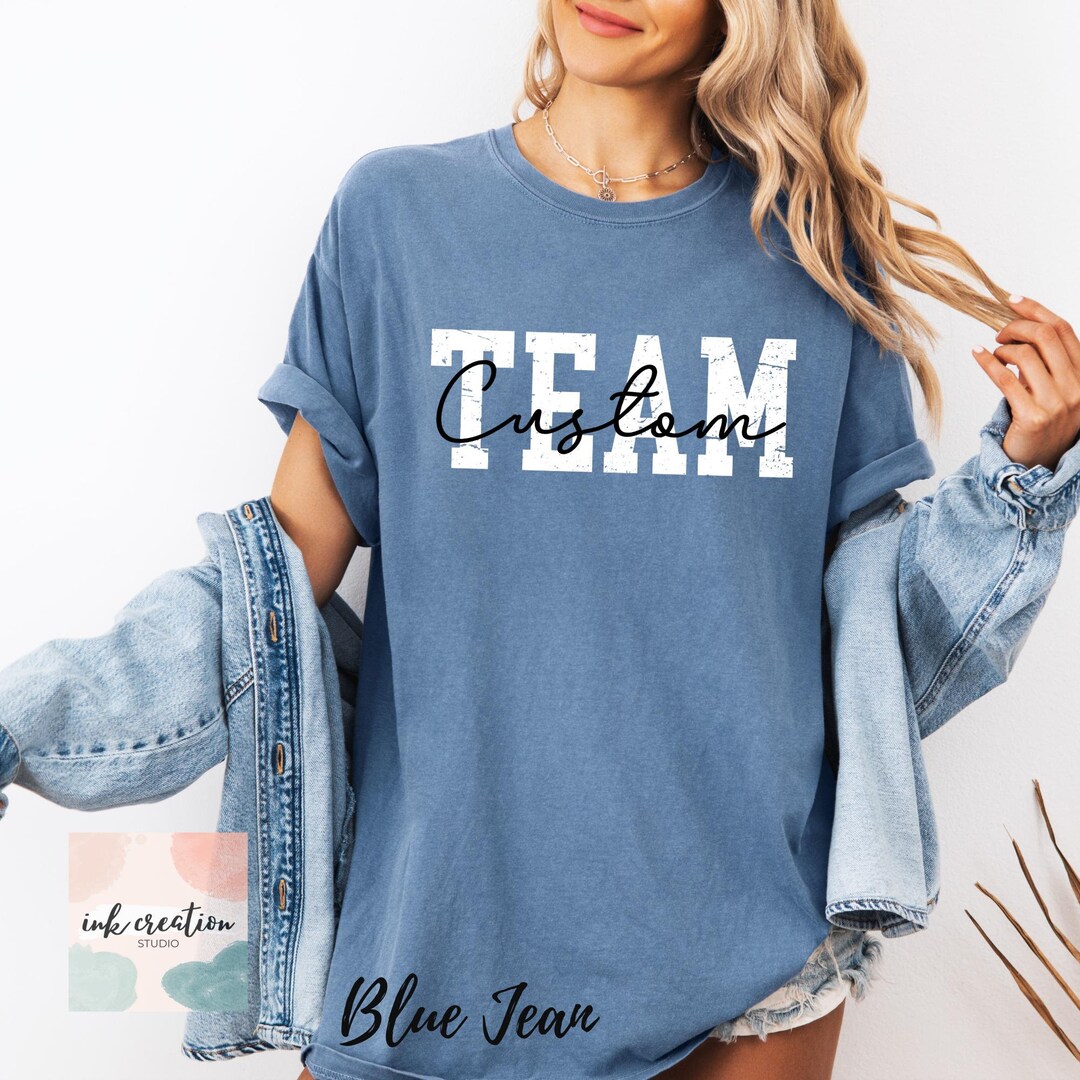 Comfort Colors Custom Team Name Shirt, Custom Teammate Shirt, Work Team ...