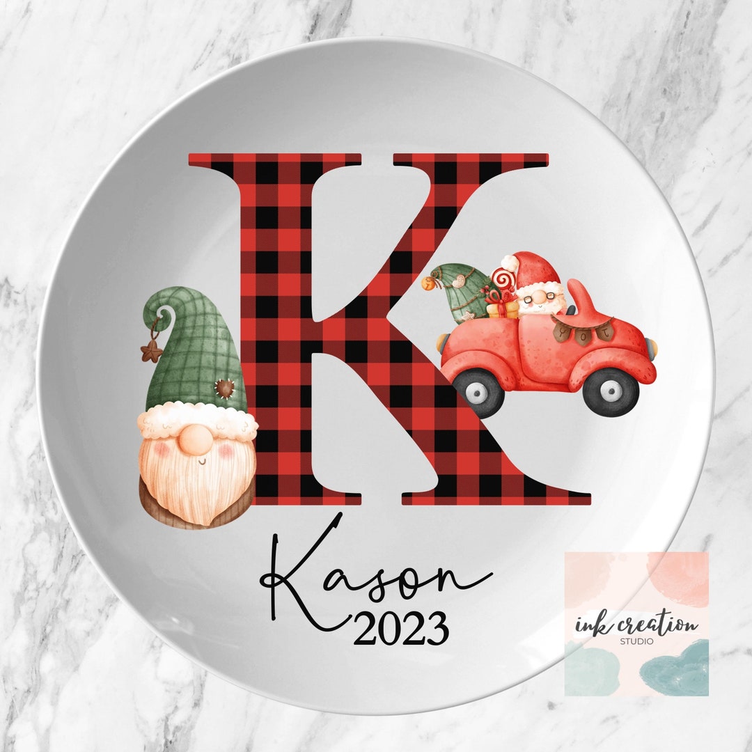 Christmas Plates Sets for Kids, Personalized Plates for Kids Baby ...