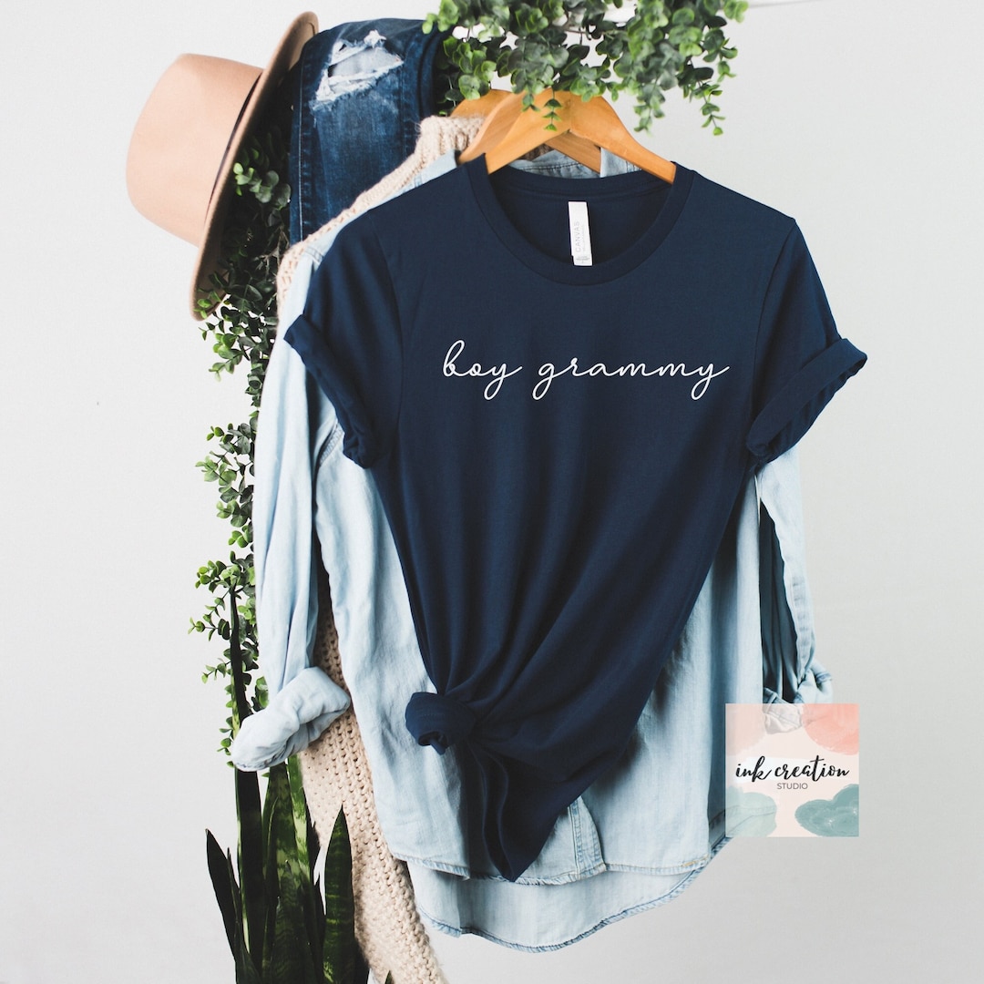 Cute Simple Boy Grandma Shirt, Boy Grammy Shirt, Grandmother of Boys ...