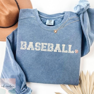 Baseball Season Comfort Colors Sweatshirt, Baseball Mom Sweatshirt ...
