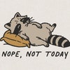 Funny Tired Raccoon SVG PNG for Embroidery & Laser Cut and Print, Retro ...