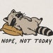 Funny Tired Raccoon SVG PNG for Embroidery & Laser Cut and Print, Retro ...