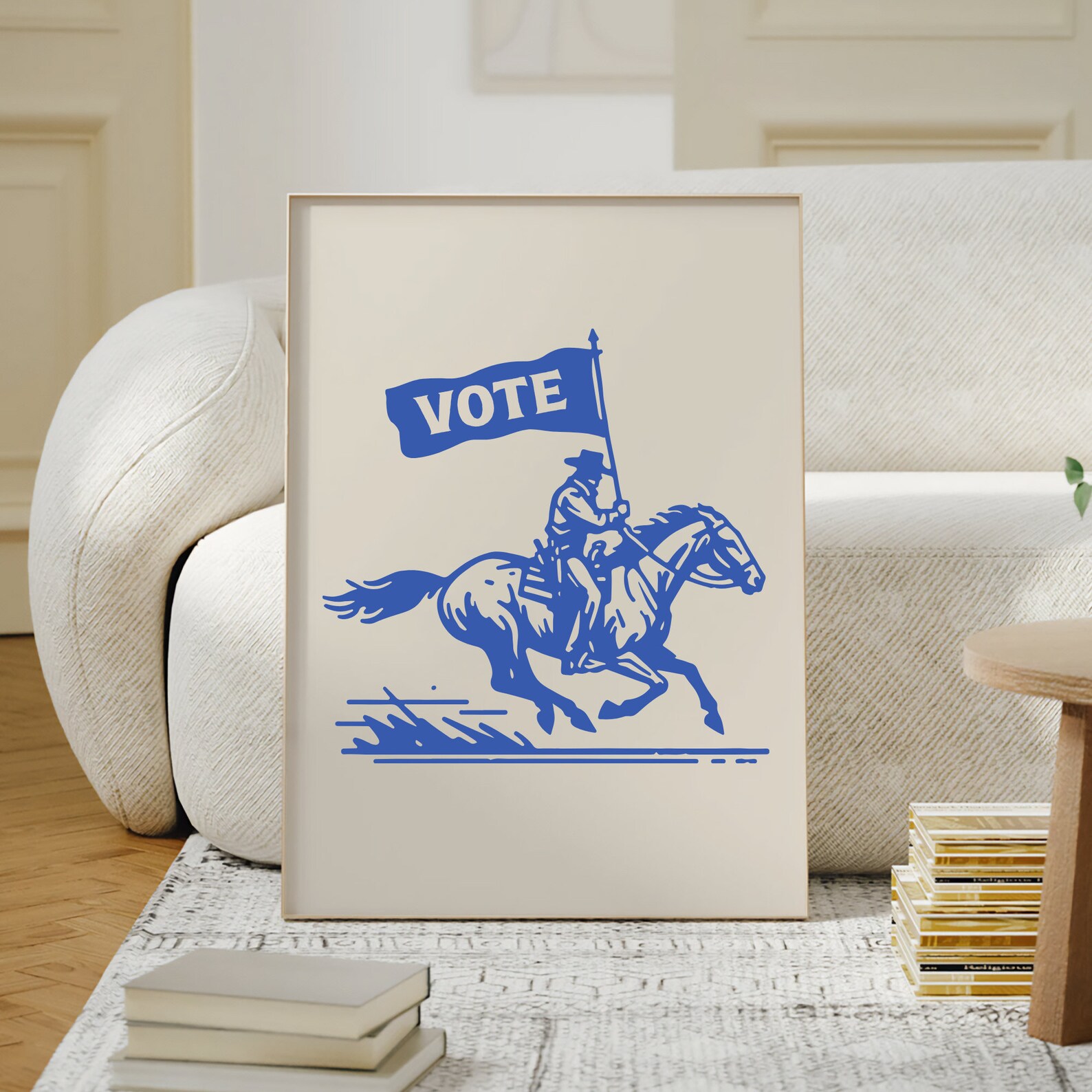Western Cowboy With Election Flag PNG for Print & Cut, Election 2024 ...