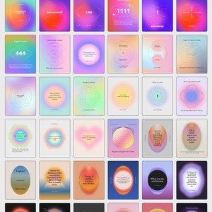 Canva Aura Gradient Quotes, Aesthetic Gradient Quotes, Customizable ...