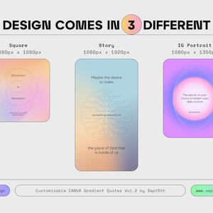 Canva Aura Gradient Quotes, Aesthetic Gradient Quotes, Customizable ...