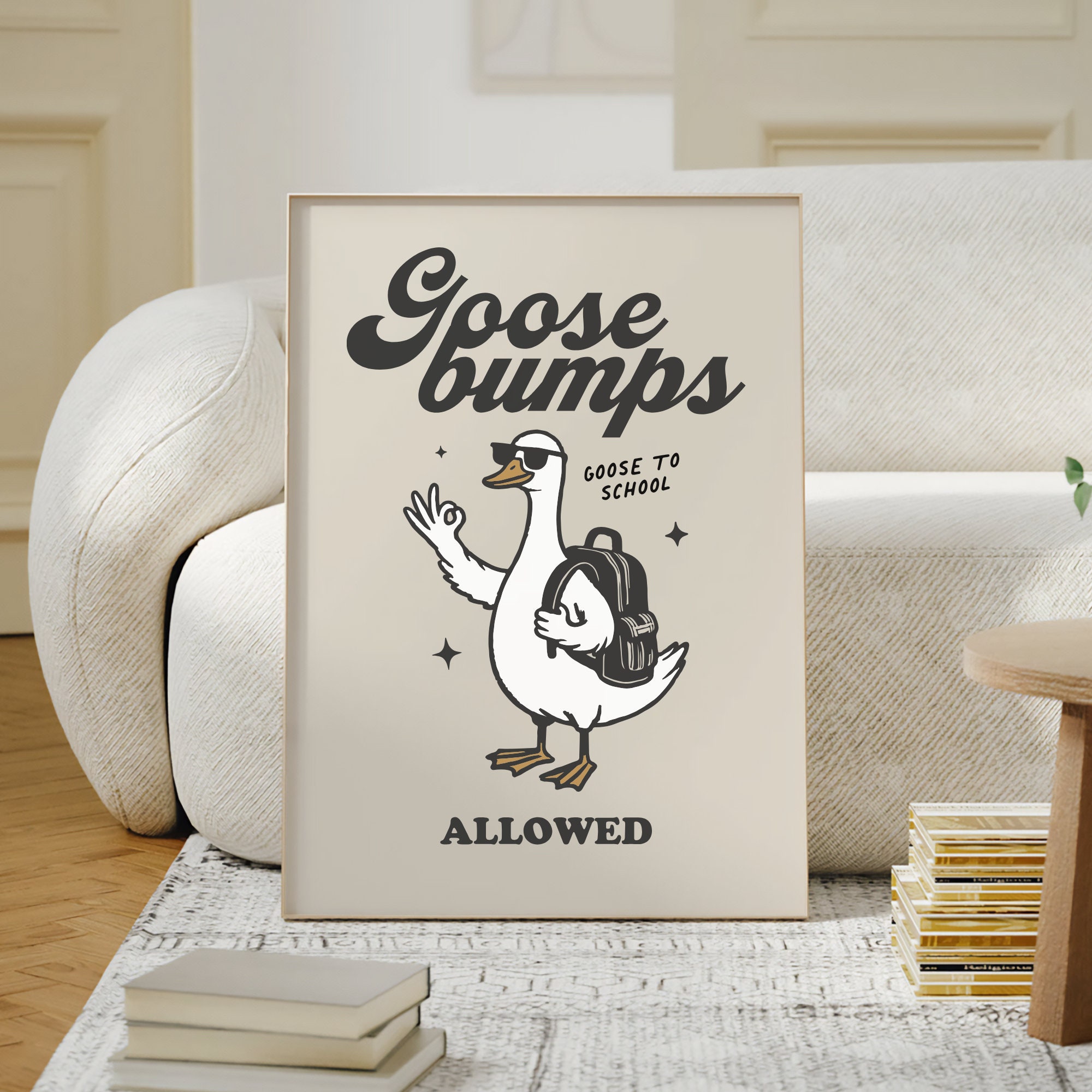 Funny Back to School Goose SVG PNG for Print & Cut, Silly Goose With ...