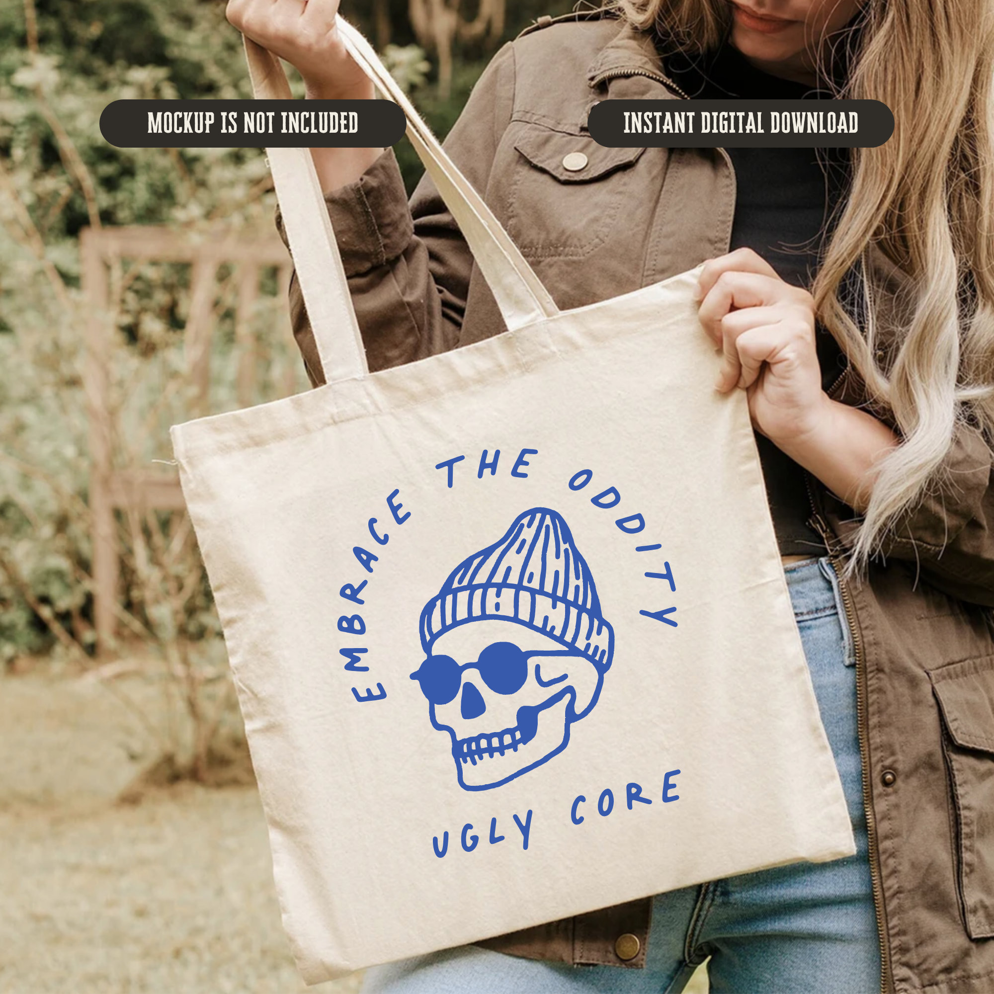 Skull Drawing SVG PNG File for Print & Cut, Ugly Skull With Beanie ...