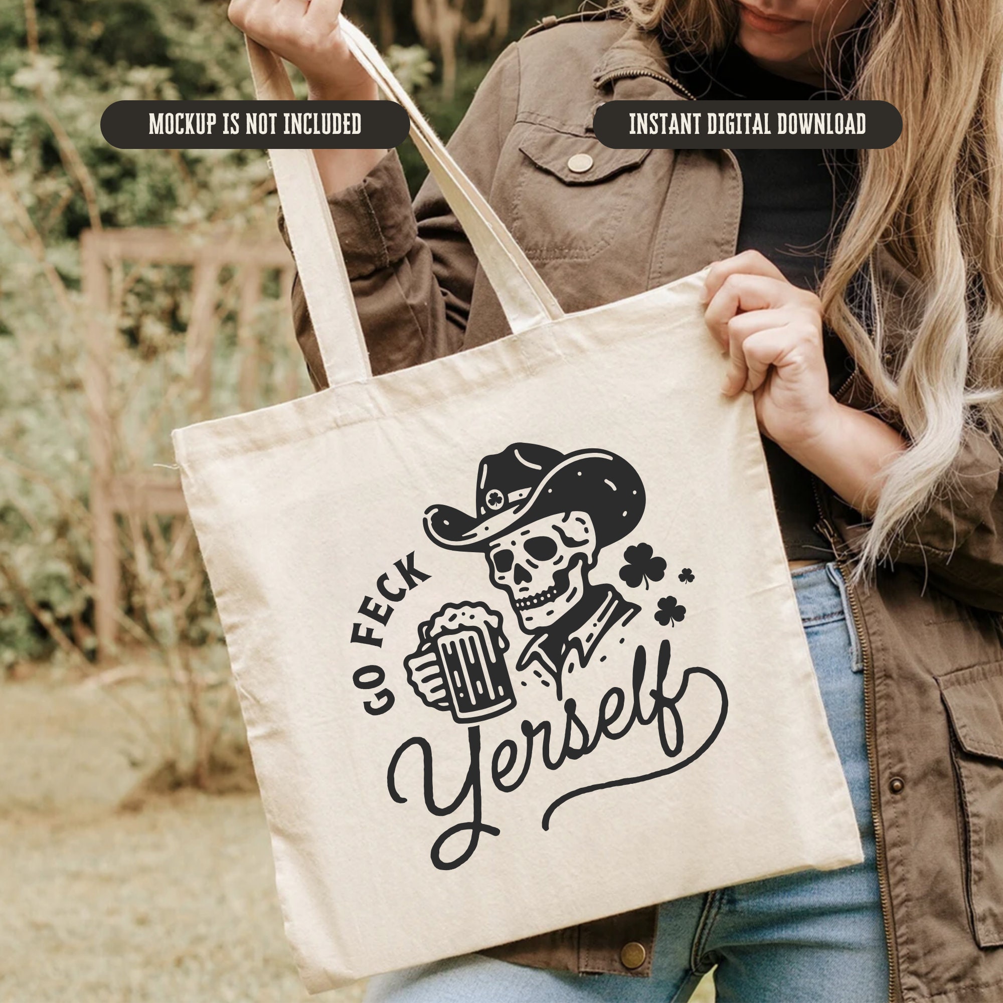 Funny St. Patrick's Day SVG File for Print & Cut, Go Feck Yerself ...