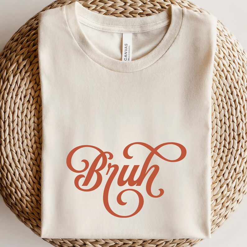 Bruh Typography SVG PNG File for Embroidery & Laser Cut and Print Retro ...
