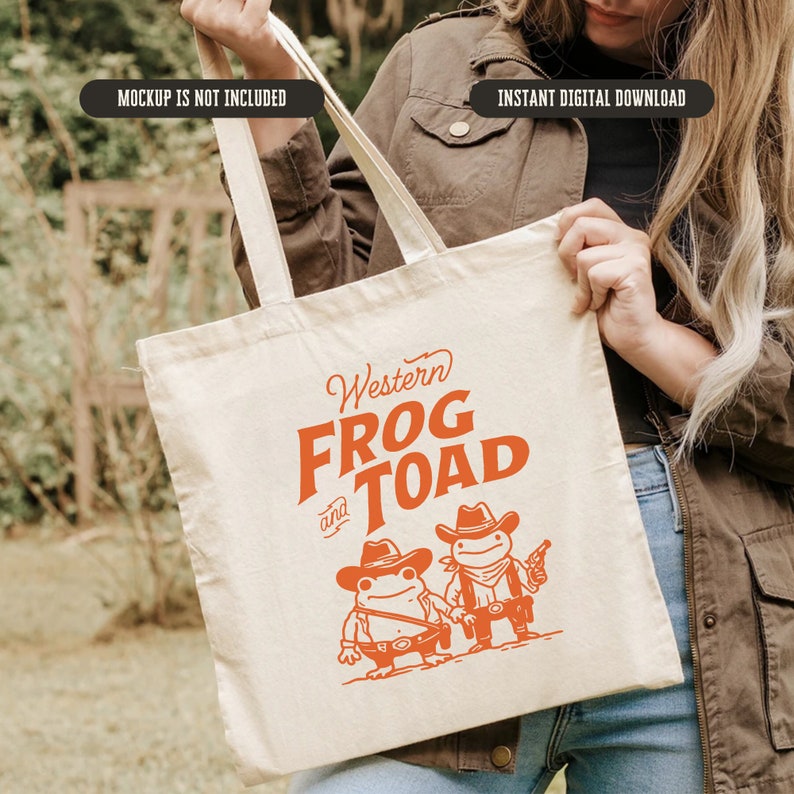 Western Cowboy Frog and Toad SVG File Print & Laser Cut, Vintage Frog ...