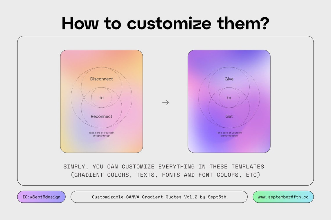 Canva Aura Gradient Quotes, Aesthetic Gradient Quotes, Customizable ...