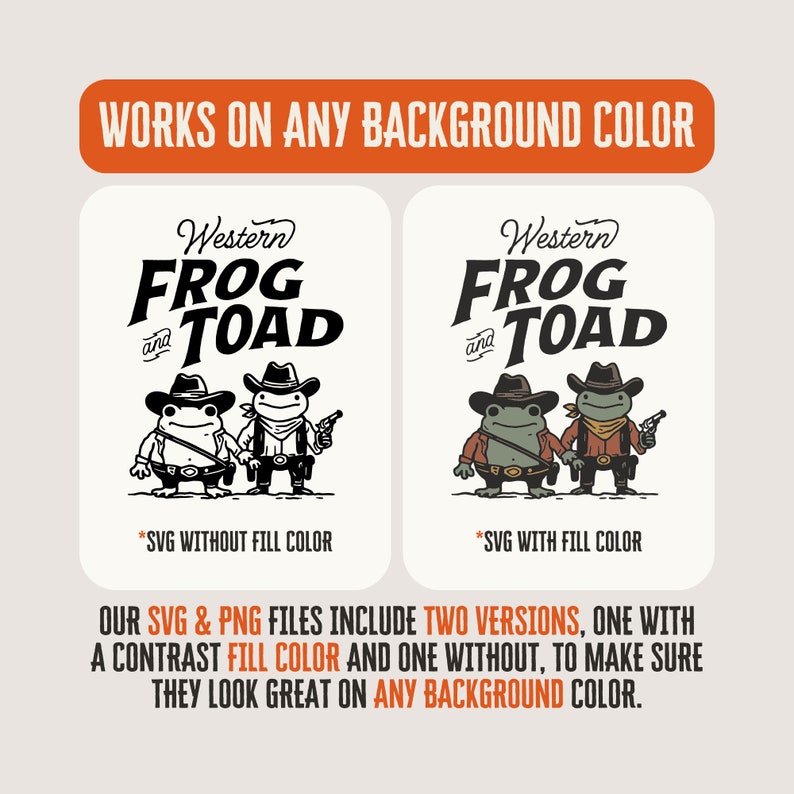 Western Cowboy Frog and Toad SVG File Print & Laser Cut, Vintage Frog ...