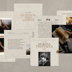 Instagram Template for Poets, Writers, and Authors. Writers and Poets ...
